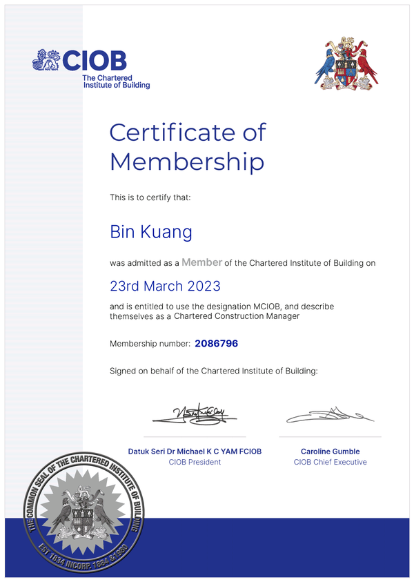 成为MCIOB英国皇家特许建造管理师的一些感悟 - 知乎