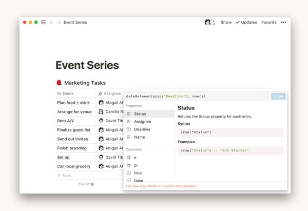 【Notion教程】Notion 数据库公式 - 知乎
