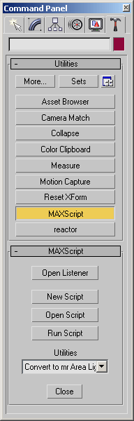 MAXScript 实用程序面板 - 知乎