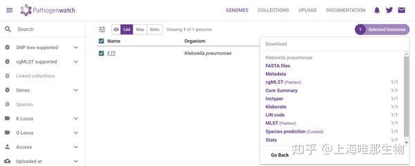 物种和分类学预测网站Pathogenwatch的使用方法介绍 - 知乎
