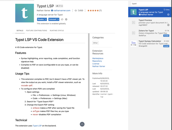 搭建 Typst 舒适写作环境（VSCode） - 知乎