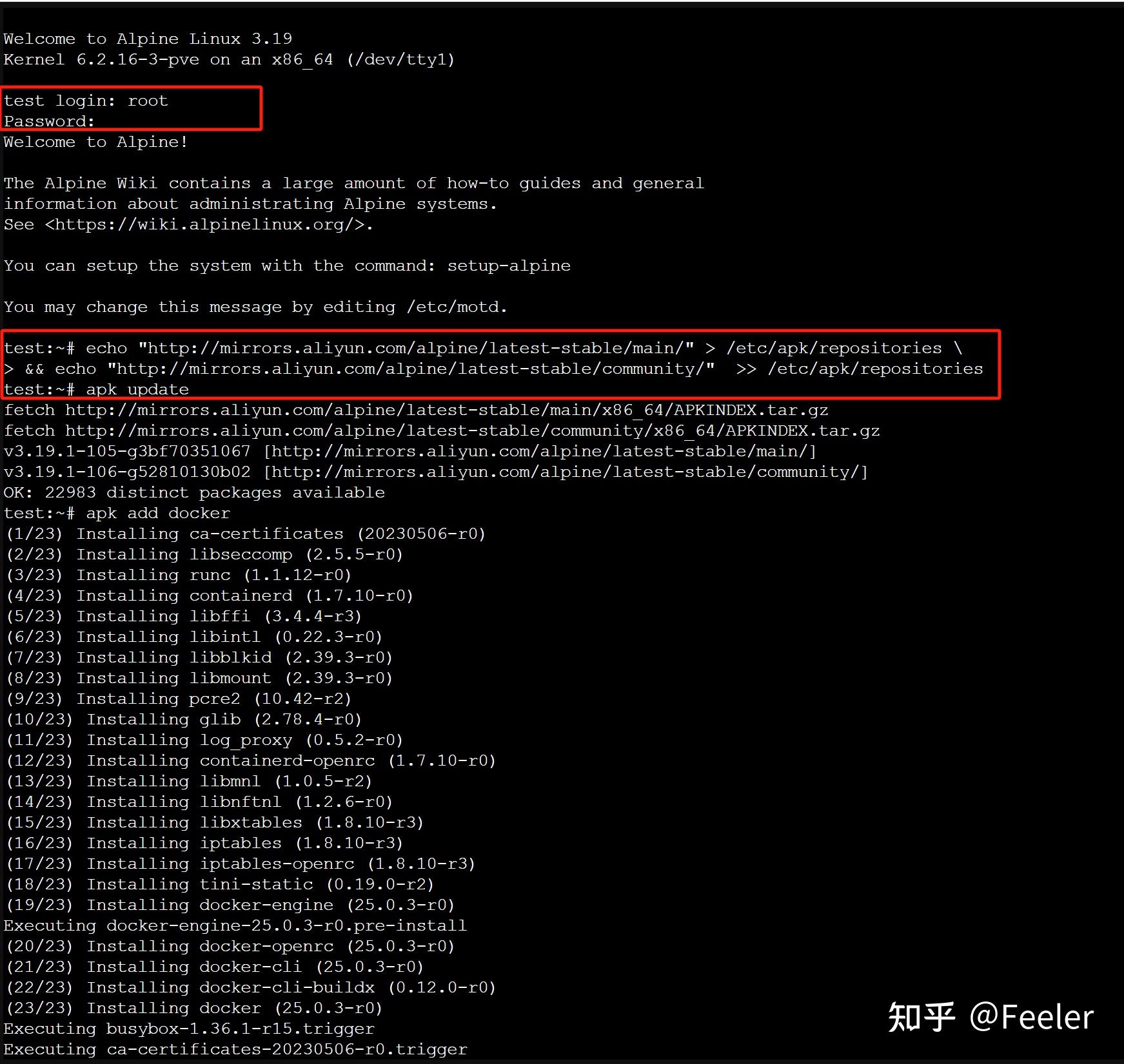 PVE使用LXC容器安装alpine精简系统，安装Docker，继续安装甜糖-笔记 - 知乎