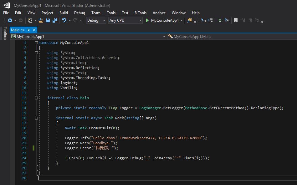 超好用的C#控制台应用模板 - 知乎