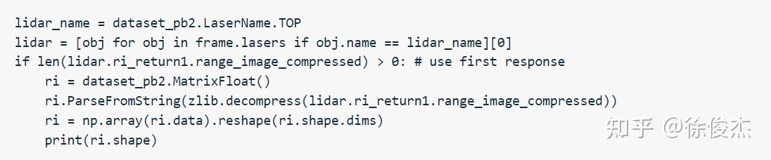 可视化激光雷达数据之深度图像和点云(Range Image & Point Cloud) - 知乎