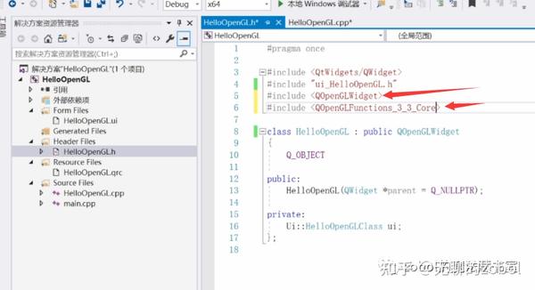 1 《qt Opengl学习之我见》初始化窗口及三个重要函数 Vs Qt 知乎