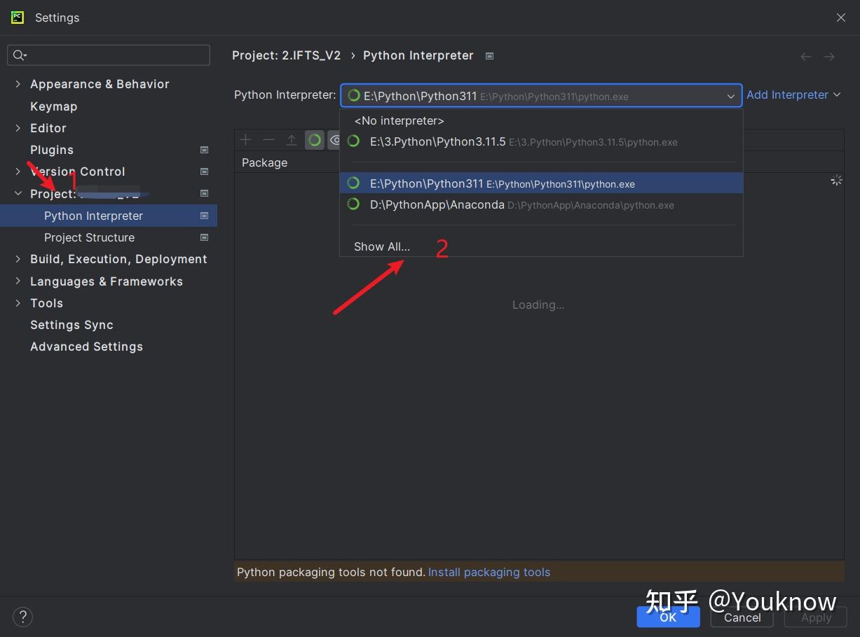 删除pycharm右下角已经清除的无效解释器 - 知乎