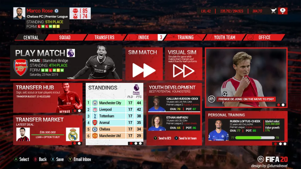 【FIFA21梦幻专栏】关于FIFA新的视觉UI设计（概念图）第一期 - 知乎