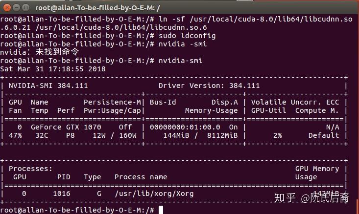 Ubuntu16.04+Tensorflow+GPU环境安装 - 知乎