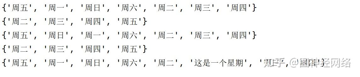 Python中的列表、元组、集合、字典和数组 知乎