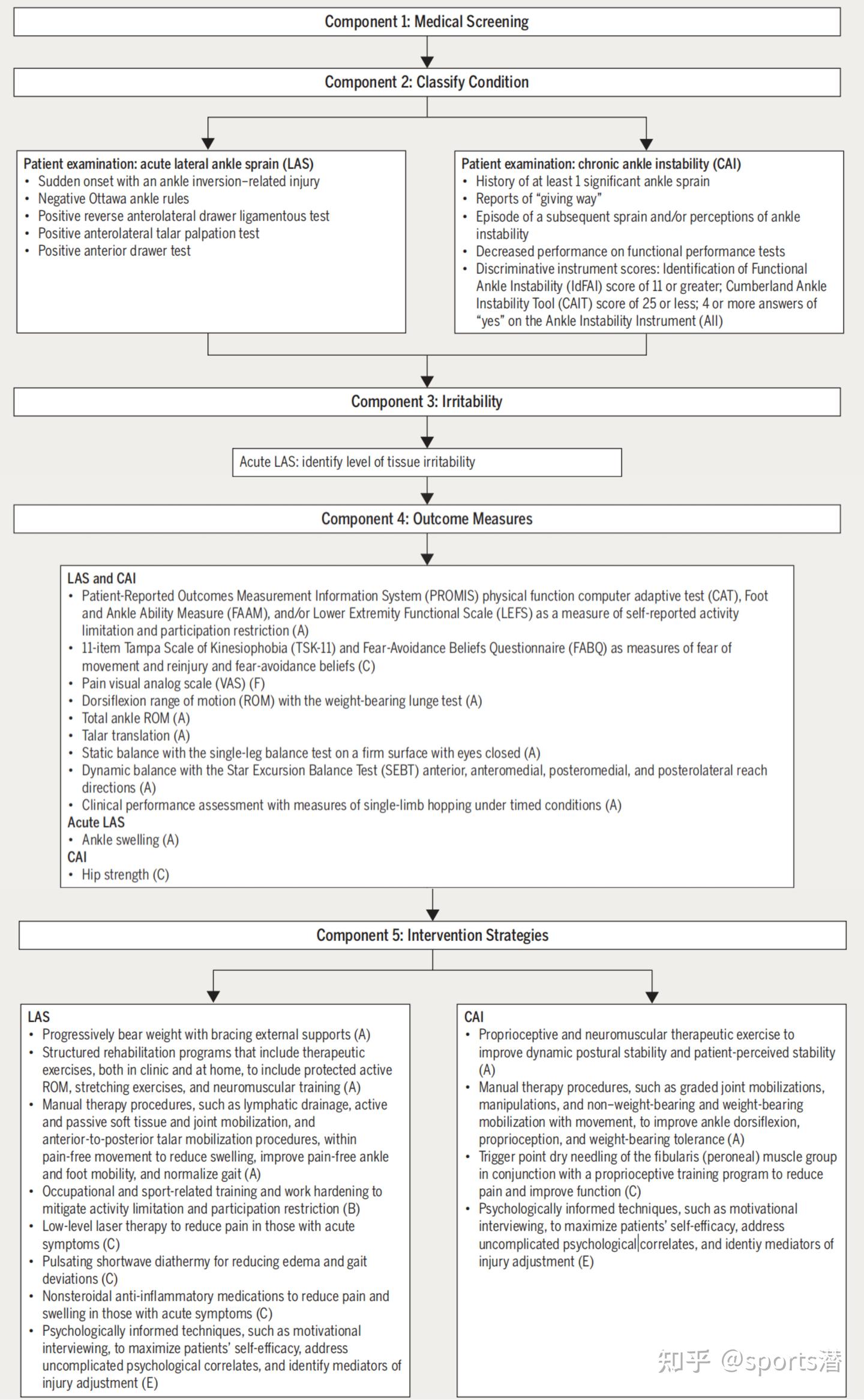 踝关节篇-JOSPT外踝扭伤指南2021（下） - 知乎