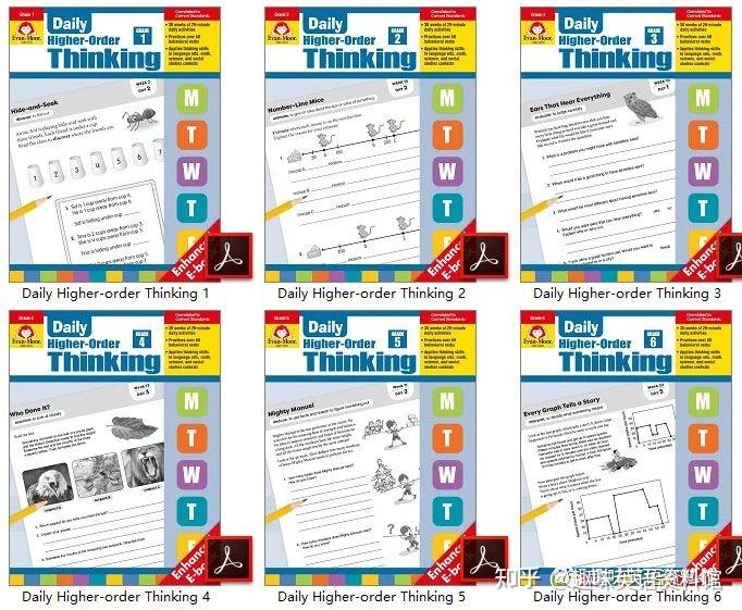 美国顶尖学区都在刷！Evan Moor 的高阶思维练习册来啦 Daily Higher Order Thinking 全6册 - 知乎