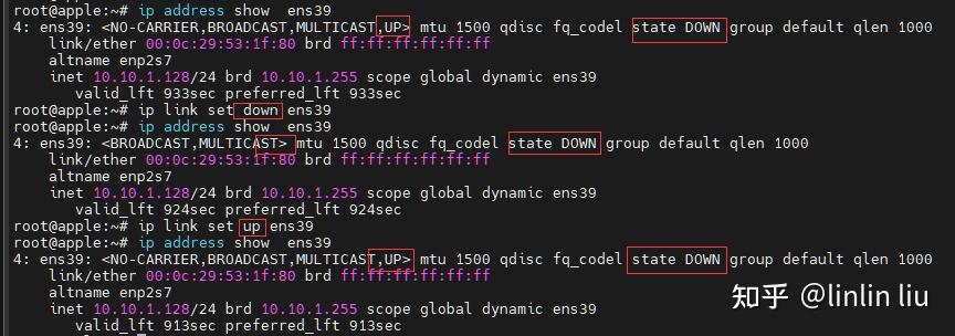 ip addr查询出来的网卡状态竟然有两个？ - 知乎