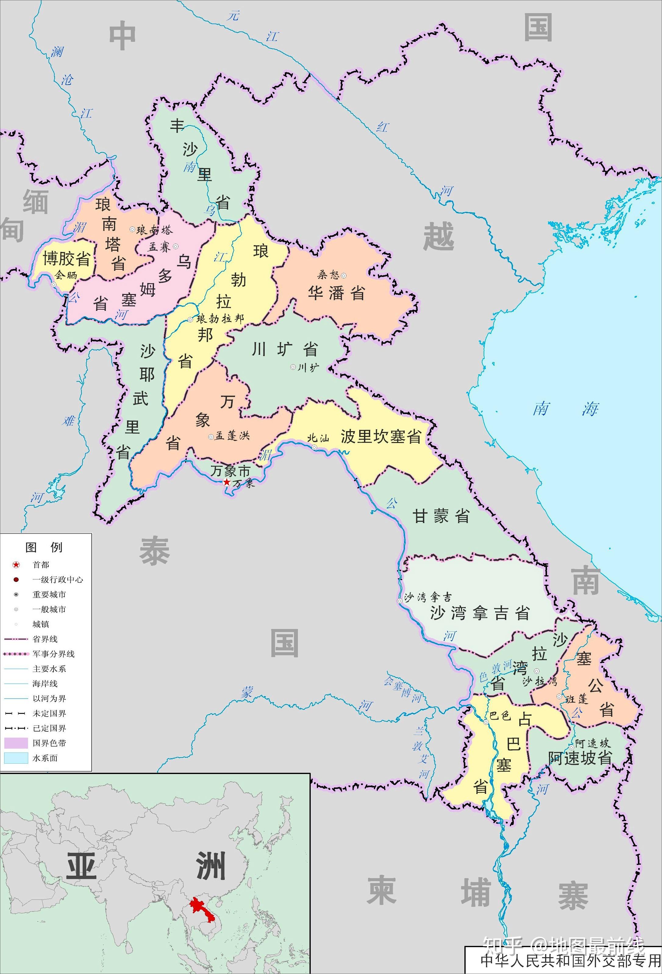 外交部专用各国一级行政区地图 - 知乎