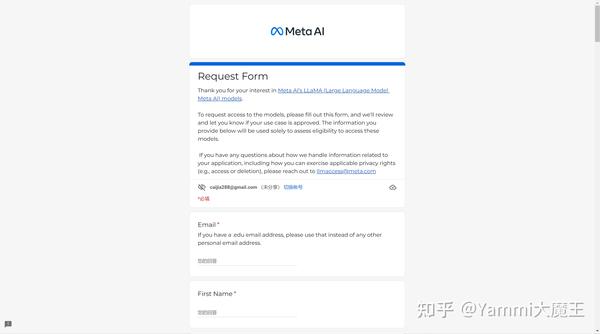 快，马上申请试用Meta AI的LLAMA - 知乎