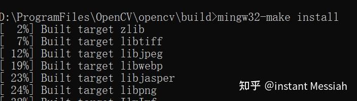 WIN10 CMAKE +MINGW64 编译安装C++ OPENCV踩坑日记 - 知乎