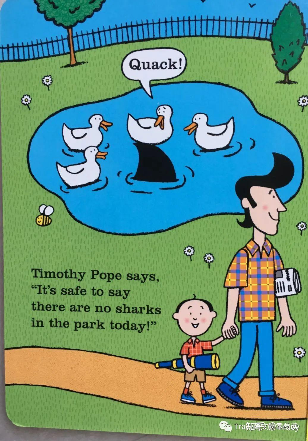 英文绘本推荐27 亲子共读：Shark in the Park!解读和拓展 - 知乎