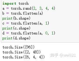 torch.flatten()与torch.nn.Flatten() - 知乎