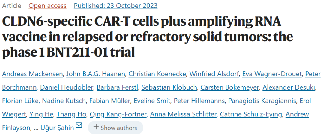 实体瘤CAR-T疗法突破！《自然-医学》：这部分复发/难治性肿瘤也能缓解 - 知乎