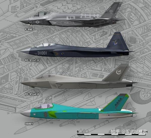 J35新照深度解读，除了涡扇19还有三个变化，未来潜力将超越F35 - 知乎