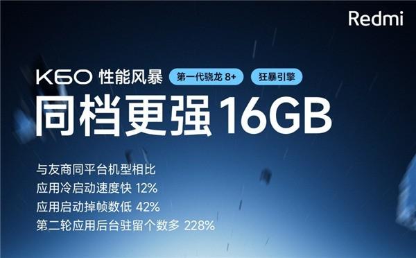 Redmi K60新16G版发布：1TB只要3099元 - 知乎