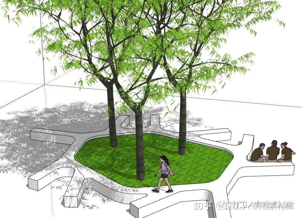 长在审美点上！景观规划设计必备全套公园su模型、构筑物、配景合集(4.8G) - 知乎