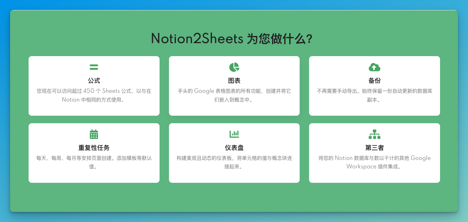 Notion 使用教程：Notion2Sheets —— 将 Notion 和 Google 表格数据自动同步 - 知乎