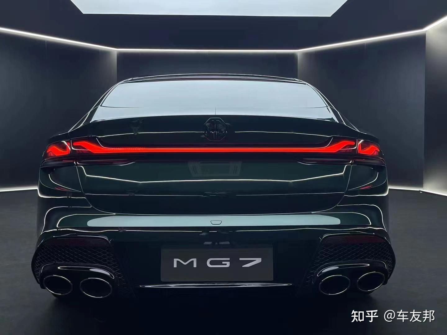 2.0T+9AT、三段式尾翼，至美顶格轿跑 MG7全球首秀 - 知乎