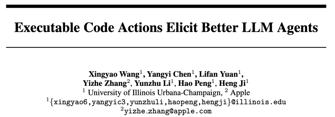 GPT-4绝对性能暴涨74.4%！UIUC苹果华人团队提出CodeAct，用Python代码统一LLM智能体行动 - 知乎