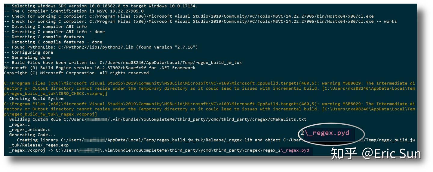VIM的代码补全工具YouCompleteMe在Windows上的安装攻略 - 知乎