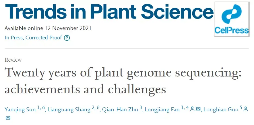 Trends Plant Sci | 植物基因组测序20周年回顾与展望 - 知乎