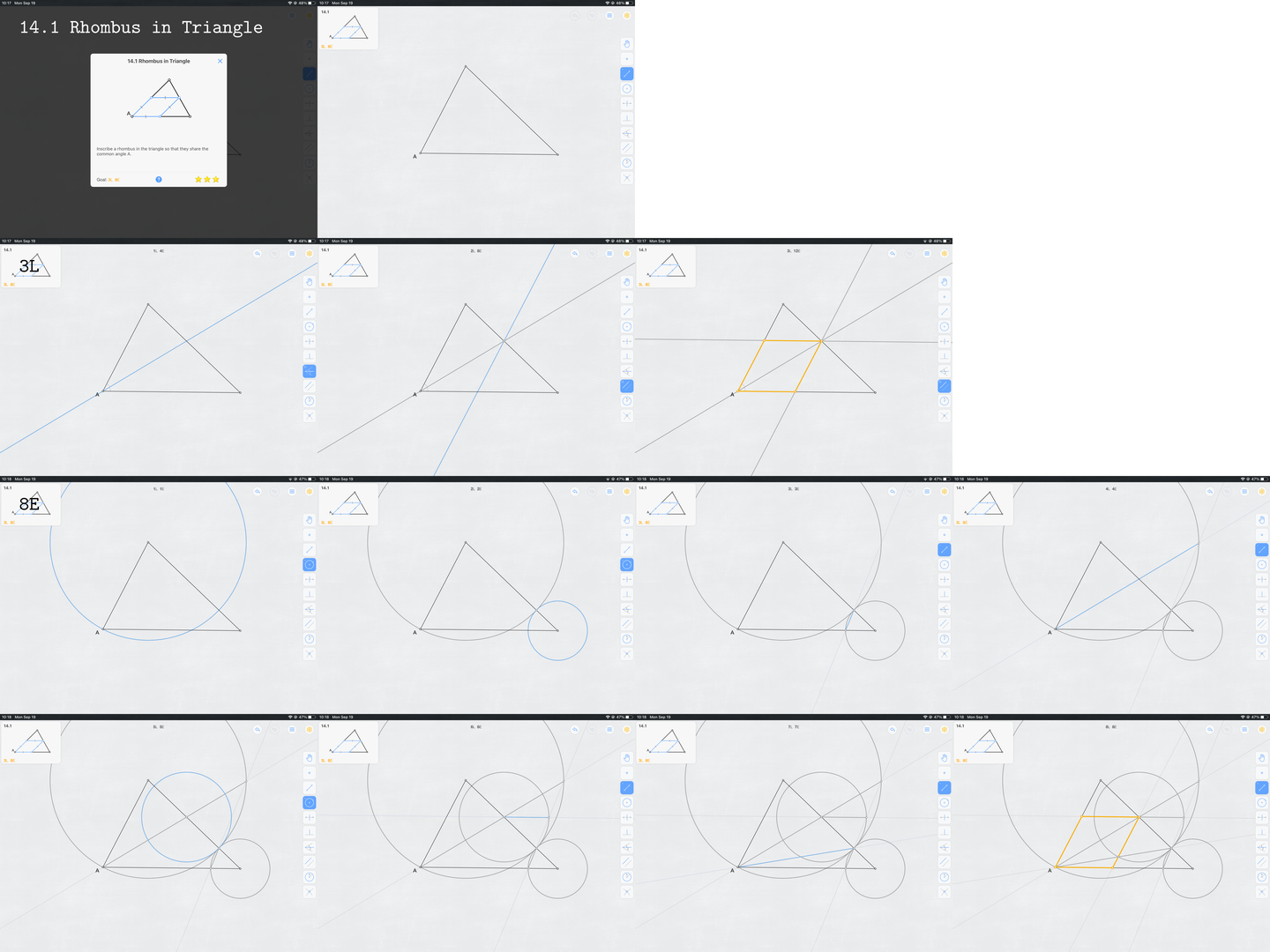 【Euclidea】Xi篇 攻略 & 部分证明 - 知乎
