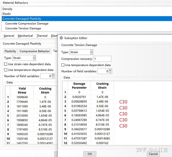 ABAQUS混凝土本构参数怎么确定CDP模型参数 - 知乎