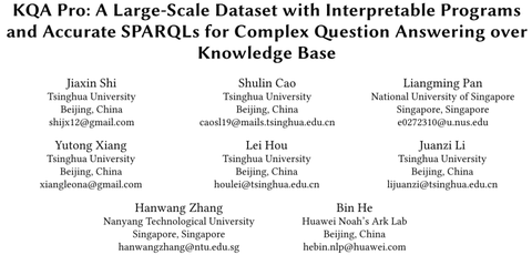 【巨大的】KBQA数据集 - 知乎