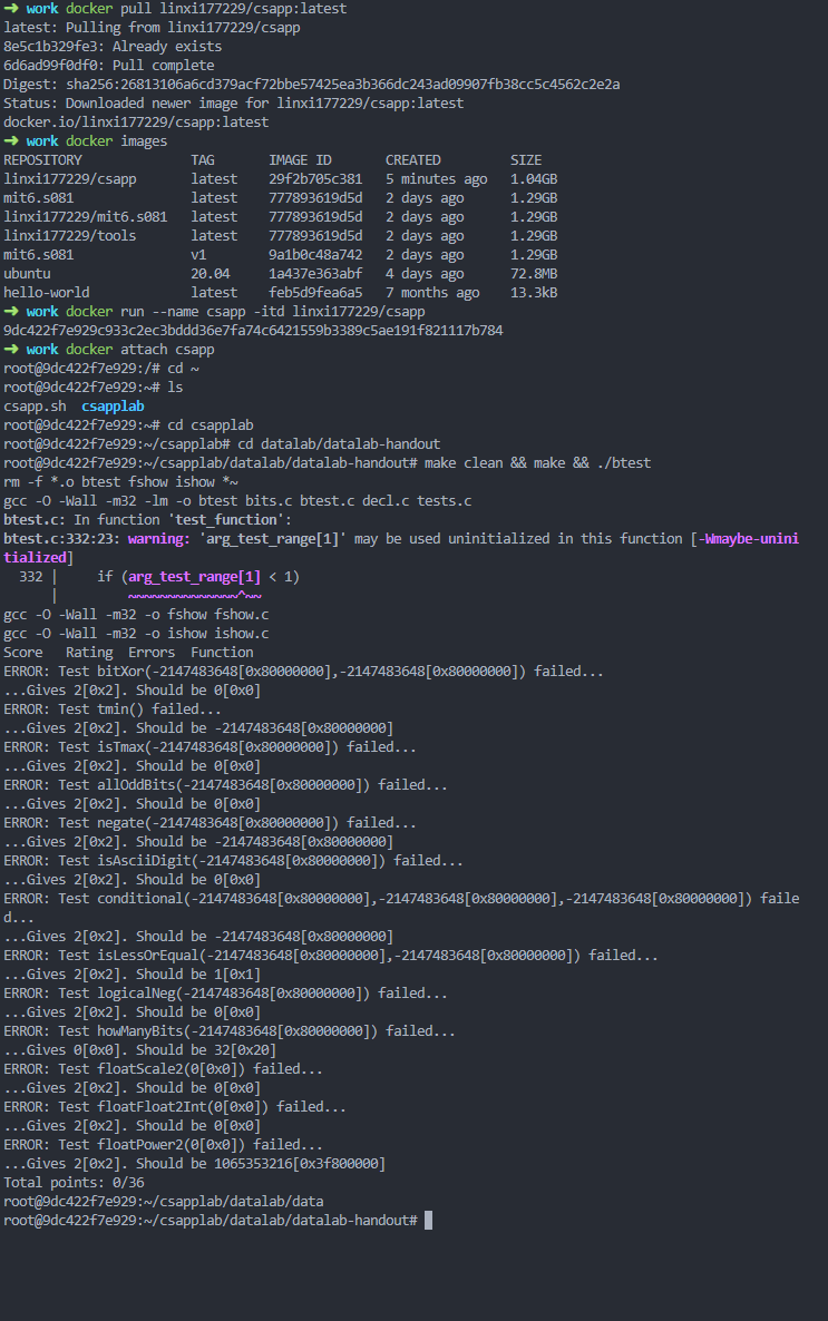 CSAPP一键环境配置、完成8个lab总结 - 知乎