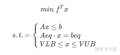 阿尚的笔记——Matlab中linprog函数用法 - 知乎