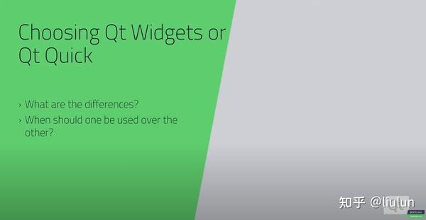 【官方翻译】qt6以来,应该选qt Widgets还是qt Quick 知乎