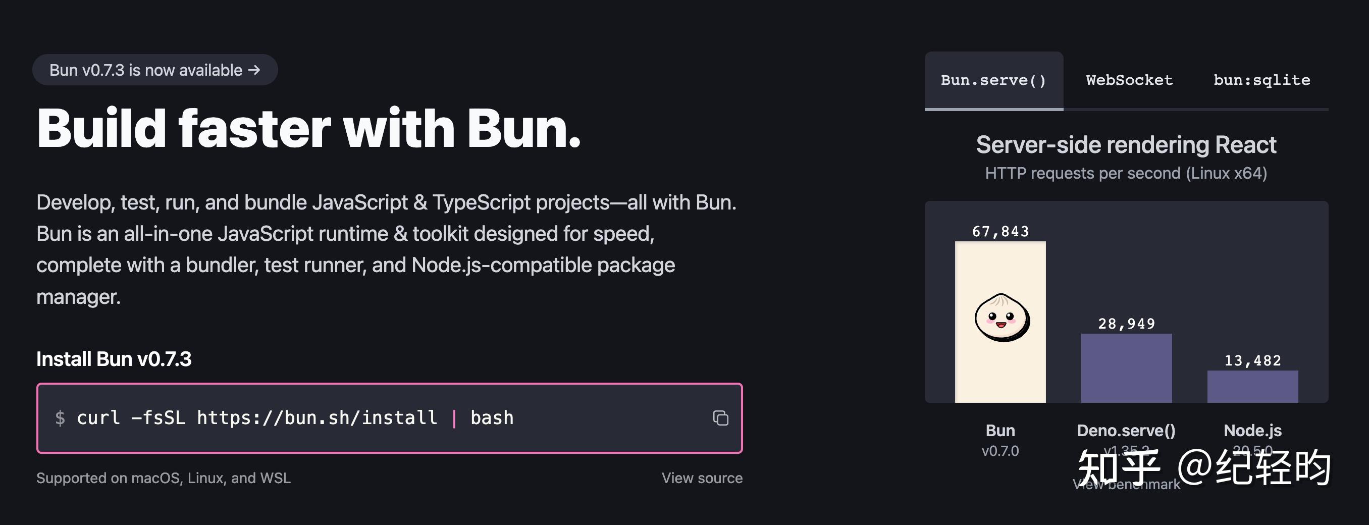 华山论剑:nodejs、deno与将要发布10的bun 知乎