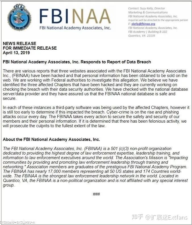 现实版碟中谍：FBI网站被黑，黑客泄露100万条特工身份信息 - 知乎