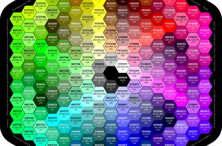 颜色代码对应表 - 知乎