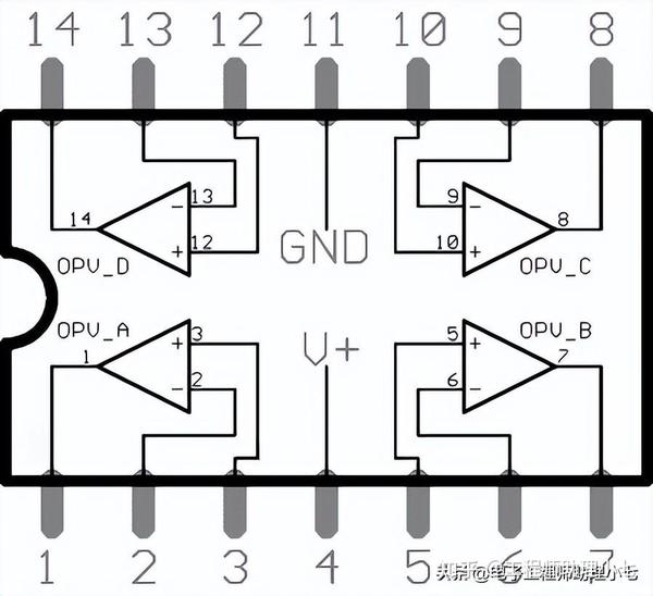 还搞不懂 LM324 ？一定要看这一文，LM324引脚功能详细讲解，秒懂 - 知乎