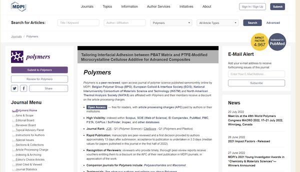 高分子化学顶级期刊有哪些？ - 知乎