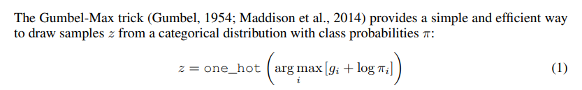 Categorical Reparameterization with Gumbel-Softmax - 知乎
