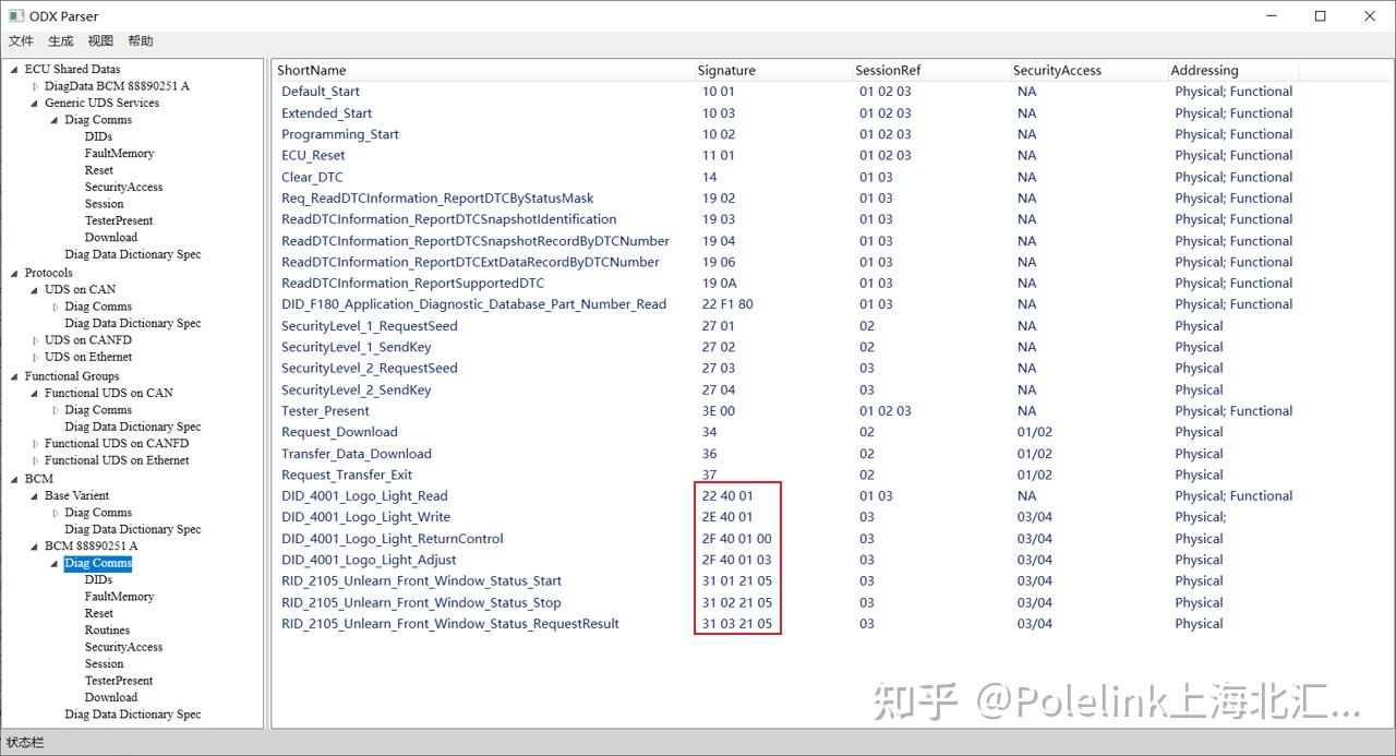 基于ODX诊断测试开发(2): ODX数据库解析 - 知乎
