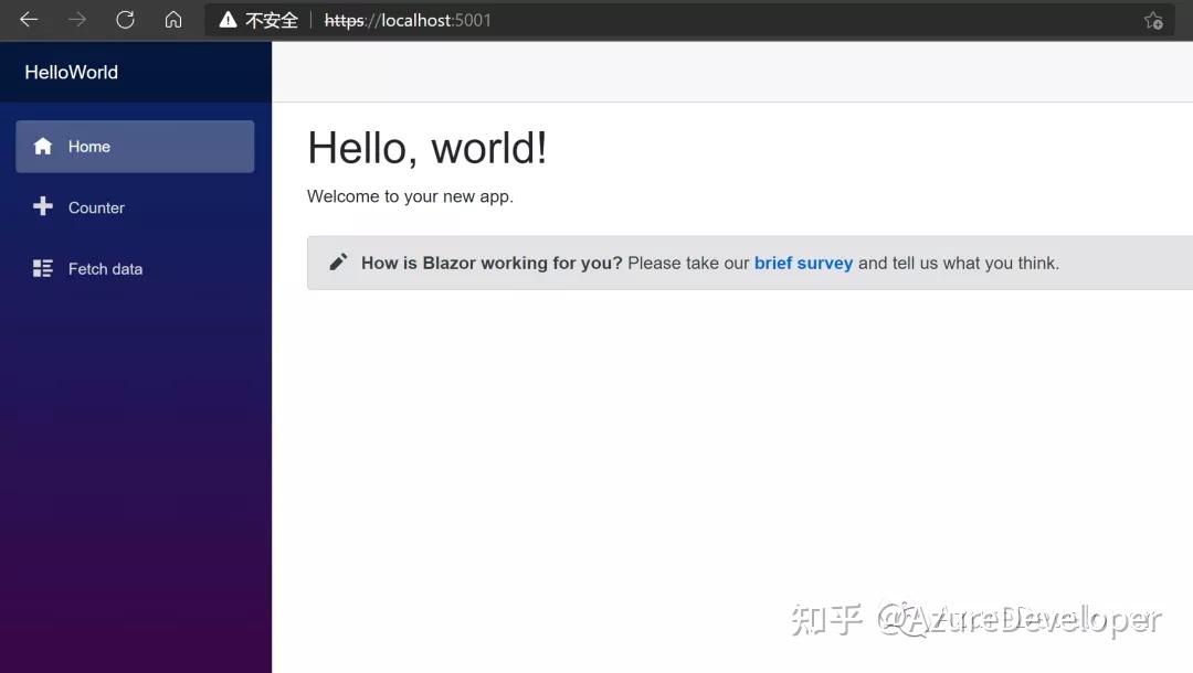 Hello, Blazor World! (基于WebAssembly部署) - 知乎