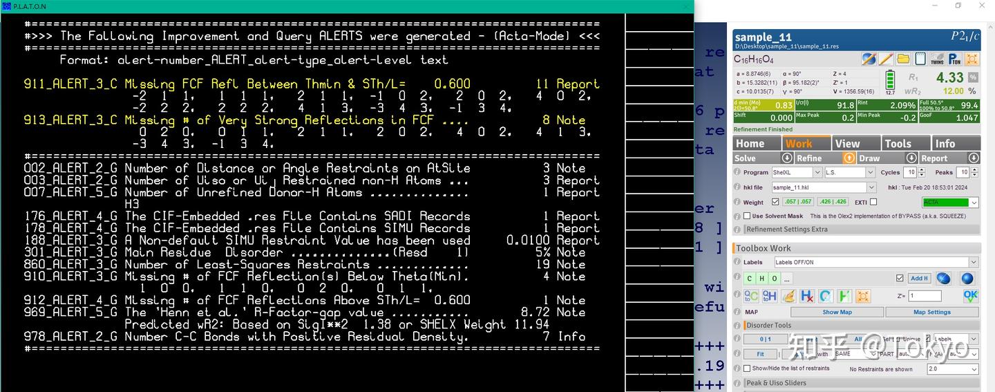 CheckCIF-C级警报PLAT245处理案例 - 知乎