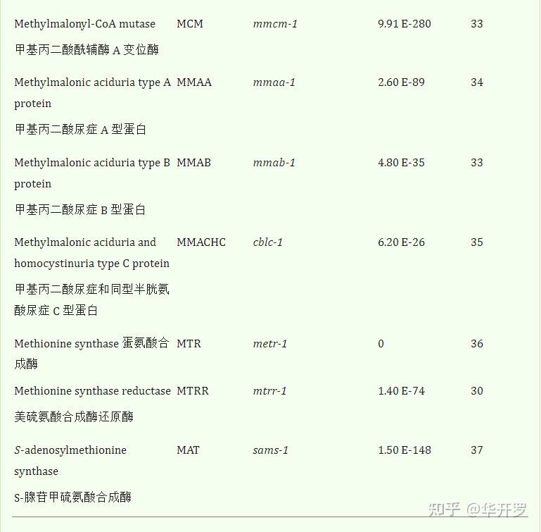 生物化学、功能及其在秀丽隐杆线虫中的缺乏维生素 B 12 - 知乎