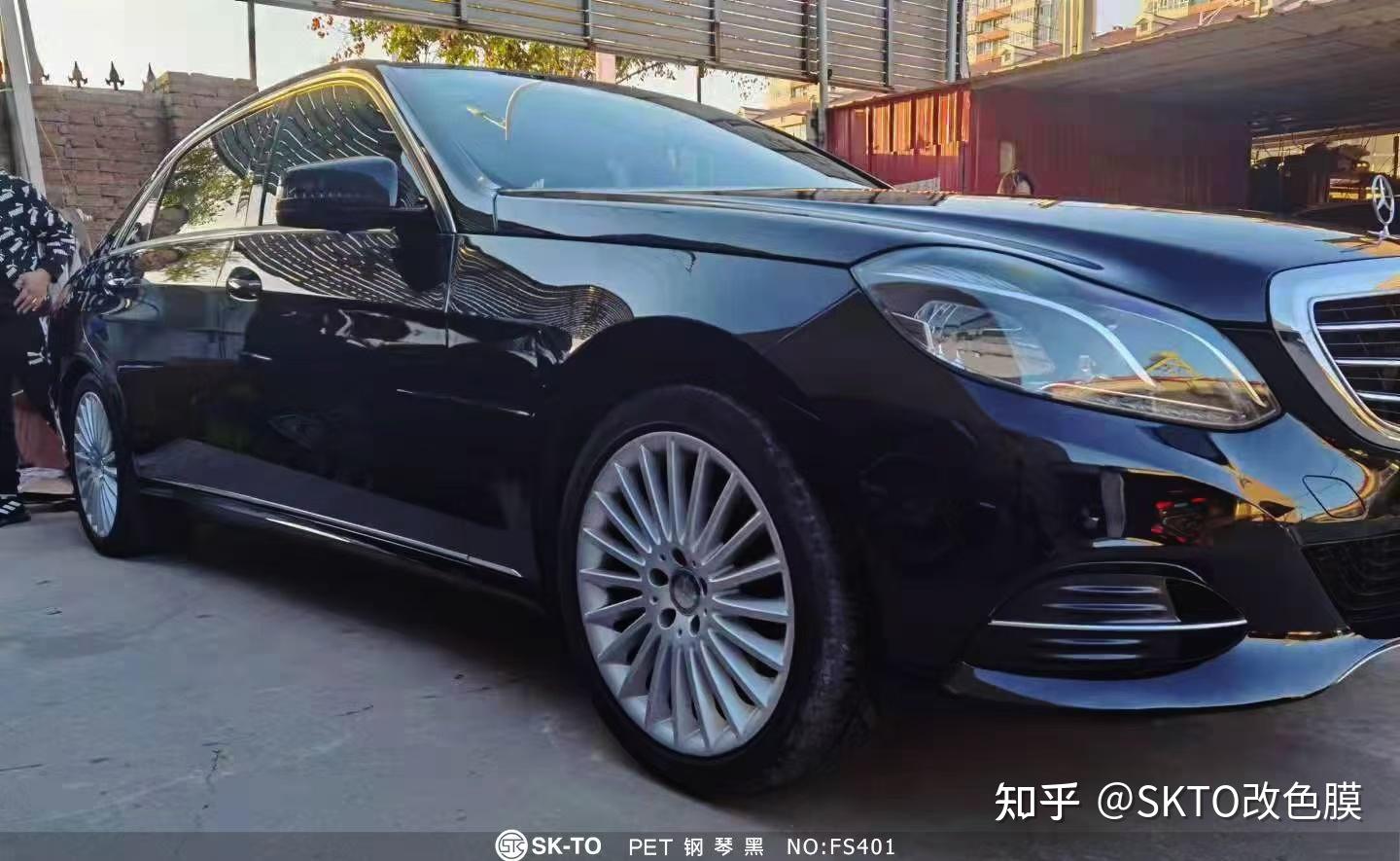 贴完气质不一样了，SKTO奔驰PET钢琴黑改色膜 - 知乎