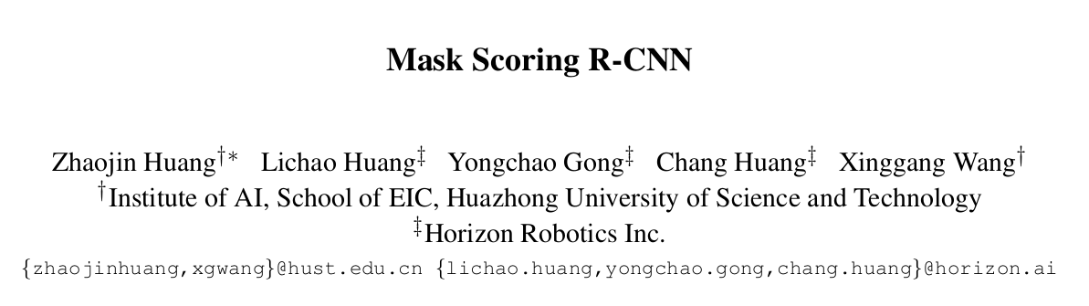 CVPR2019 | Mask Scoring R-CNN 论文解读 - 知乎