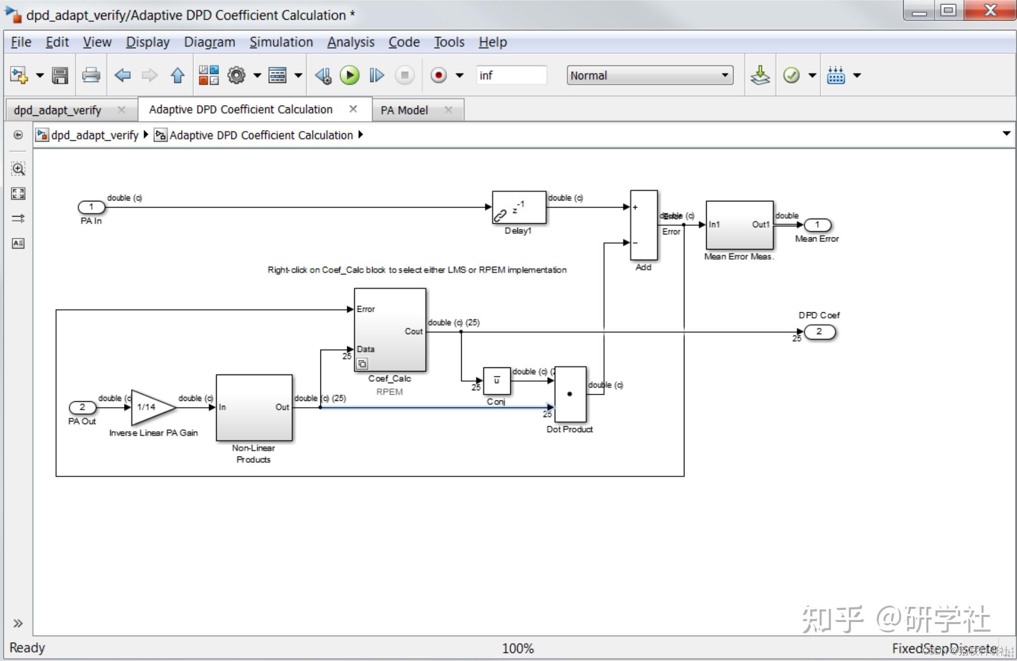 【数字预失真(DPD)】静态DPD设计扩展为自适应设计及评估两种自适应DPD设计：基于(最小均方)LMS算法、使用递归预测误差方法(RPEM ...