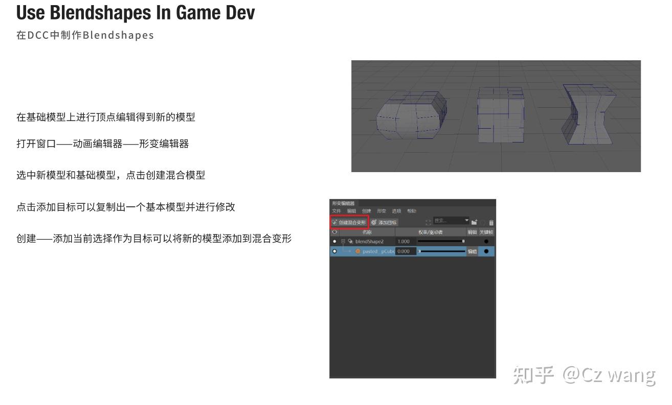 BlendShapes基础与拓展练习（面捕与物体变形） - 知乎